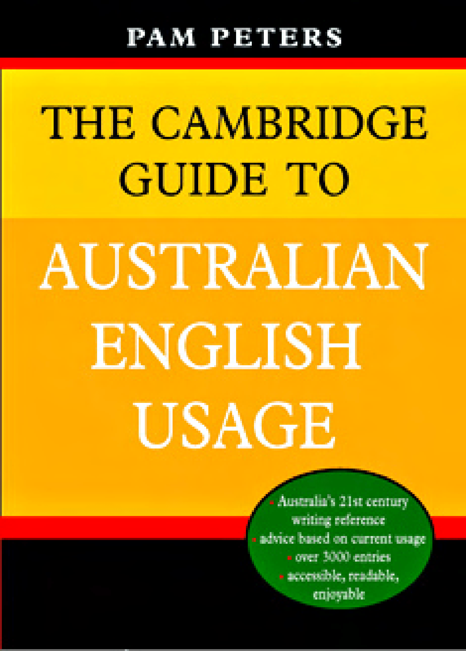 The Cambridge Guide To Australian English Usage Book - Spanish library